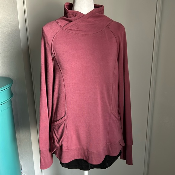 Yogalicious | Tops | Yogalicious Womens Lightweight Mock Neck Pullover ...